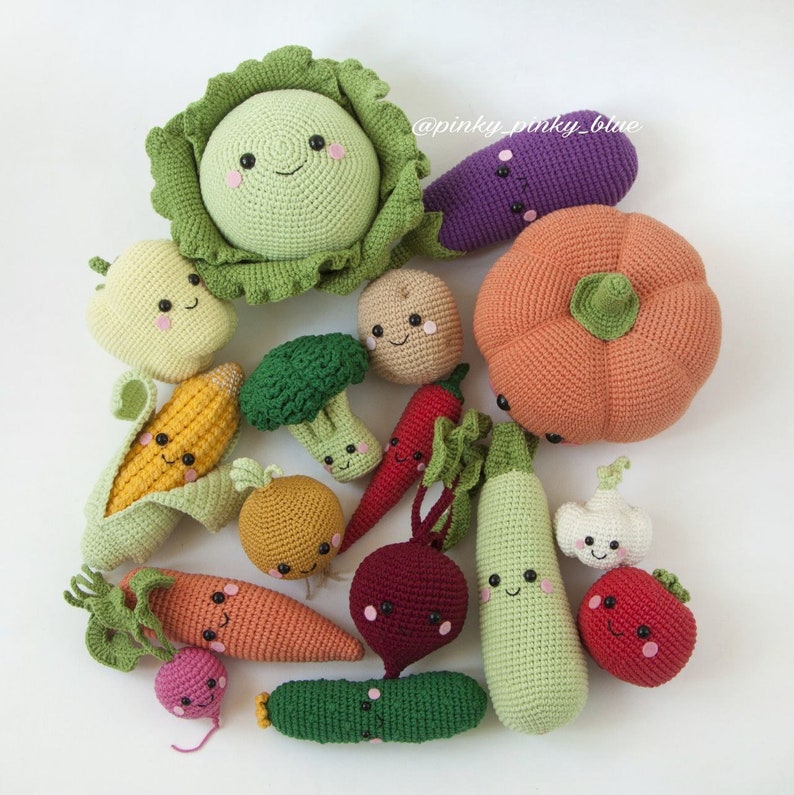 Vegetables Crochet Pattern - Etsy