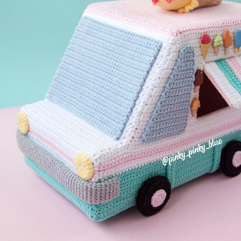 Ice Cream Van Crochet Pattern - Etsy