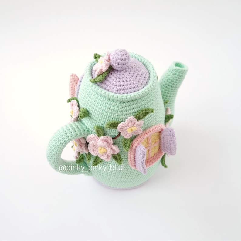 Spring Teapot House Crochet Pattern - Etsy