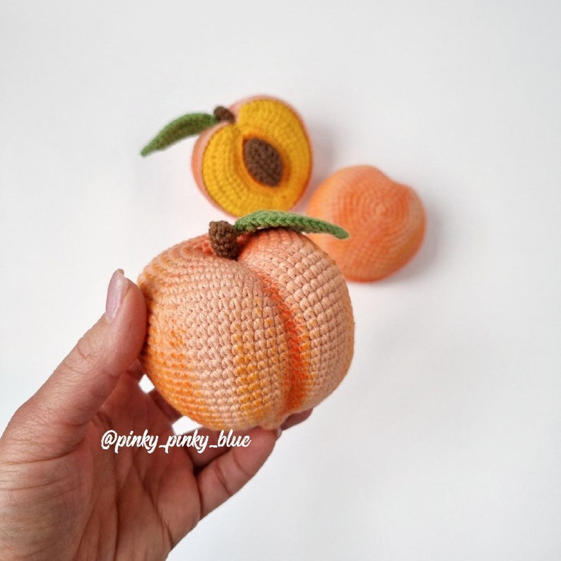 Peach Crochet Pattern - Etsy
