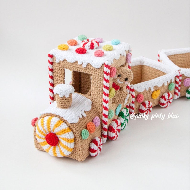 Gingerbread Train Crochet Pattern - Etsy