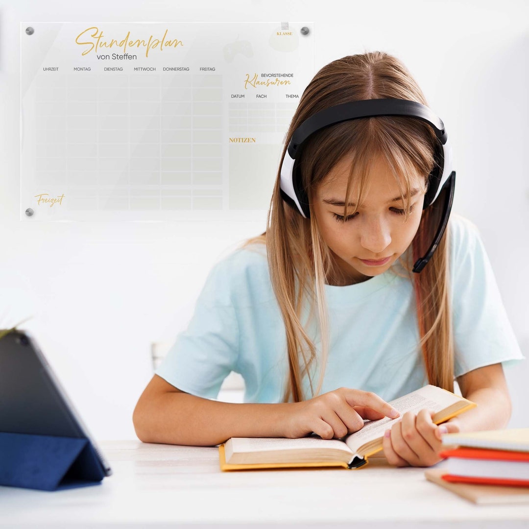 Timetable gaming, Super Cool Acrylic Planner Customizable, Planner for ...