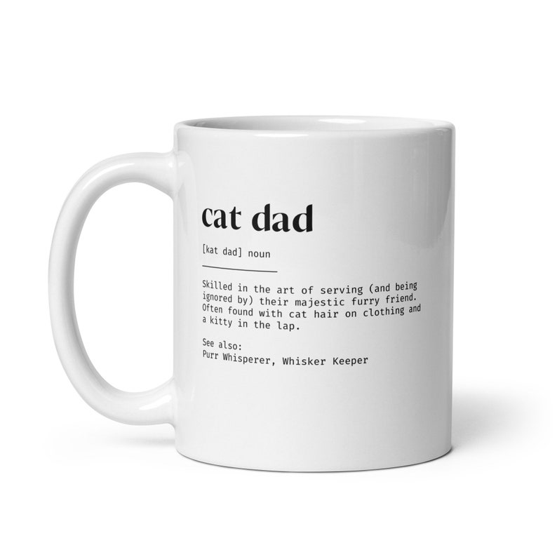 Cat Dad Mugs Funny Cat Coffee Mug For Cat Lovers Ideal Present For Best Cat Dad Funny Feline