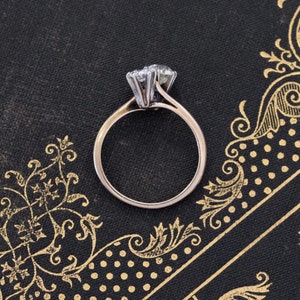 1 Carat Double Stone Engagement Ring, Toi Et Moi Ring, Round Brilliant ...