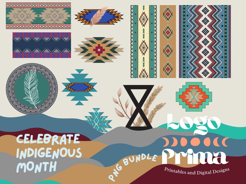 Celebrate Indigenous Month and Culture PNG PDF Sticker Digital Download ...