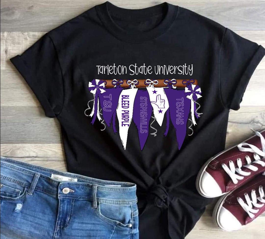 Tarleton State University , College Shirts, Tarleton, Banner - Etsy