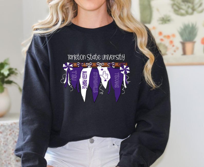 Tarleton State University , College Shirts, Tarleton, Banner - Etsy