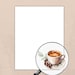 Coffee Cup Printable Stationery, Leaves and Coffee Beans, Letter ...