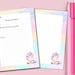 Unicorn Printable Stationery Paper, Lined and Unlined, A4 and Letter ...