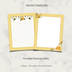 Digital Beehive Printable Stationery , Bee Stationery Printable ...
