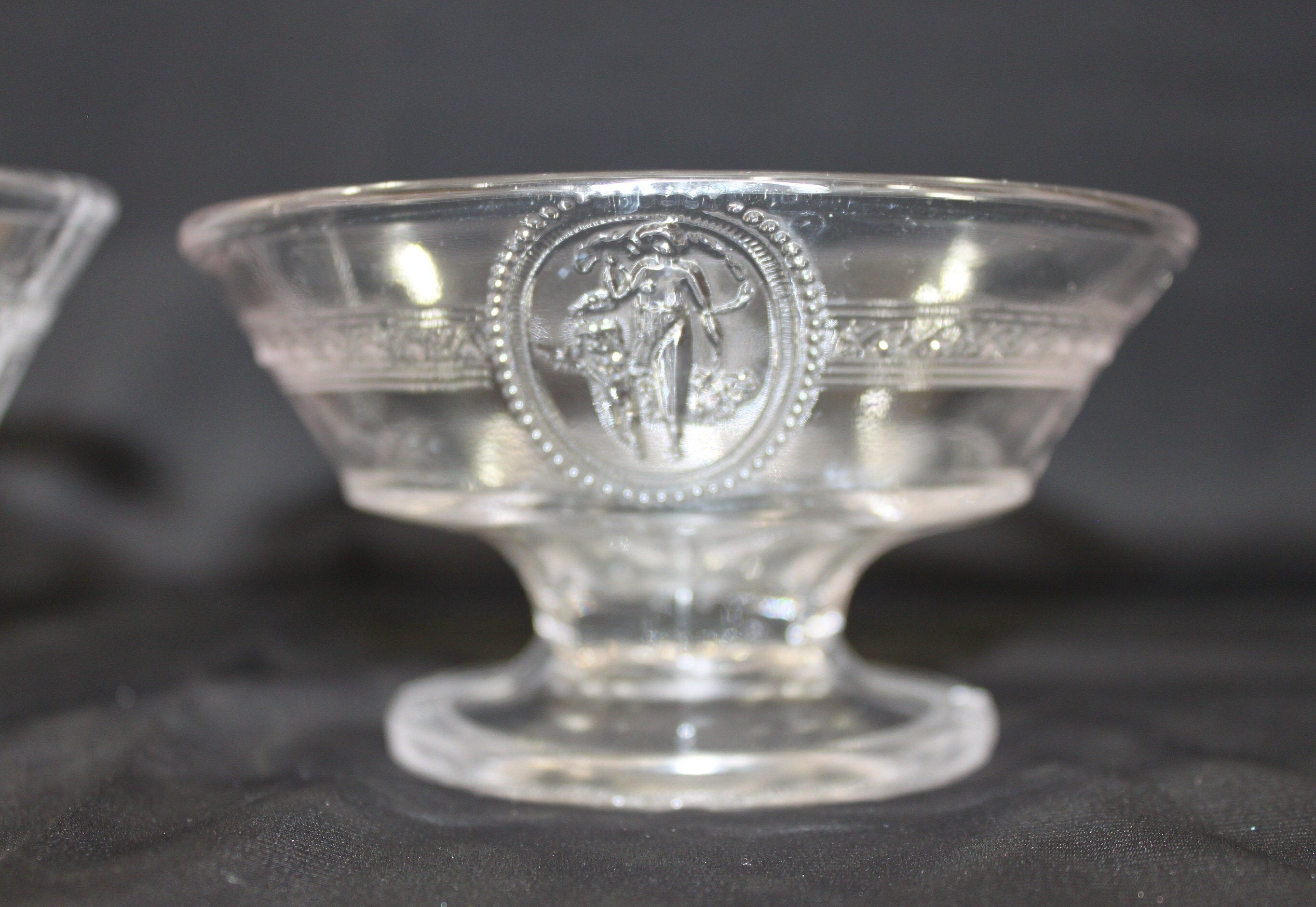 Cupid and Venus by Richards & Hartley Glass Berry Dessert Sauce Bowl ...