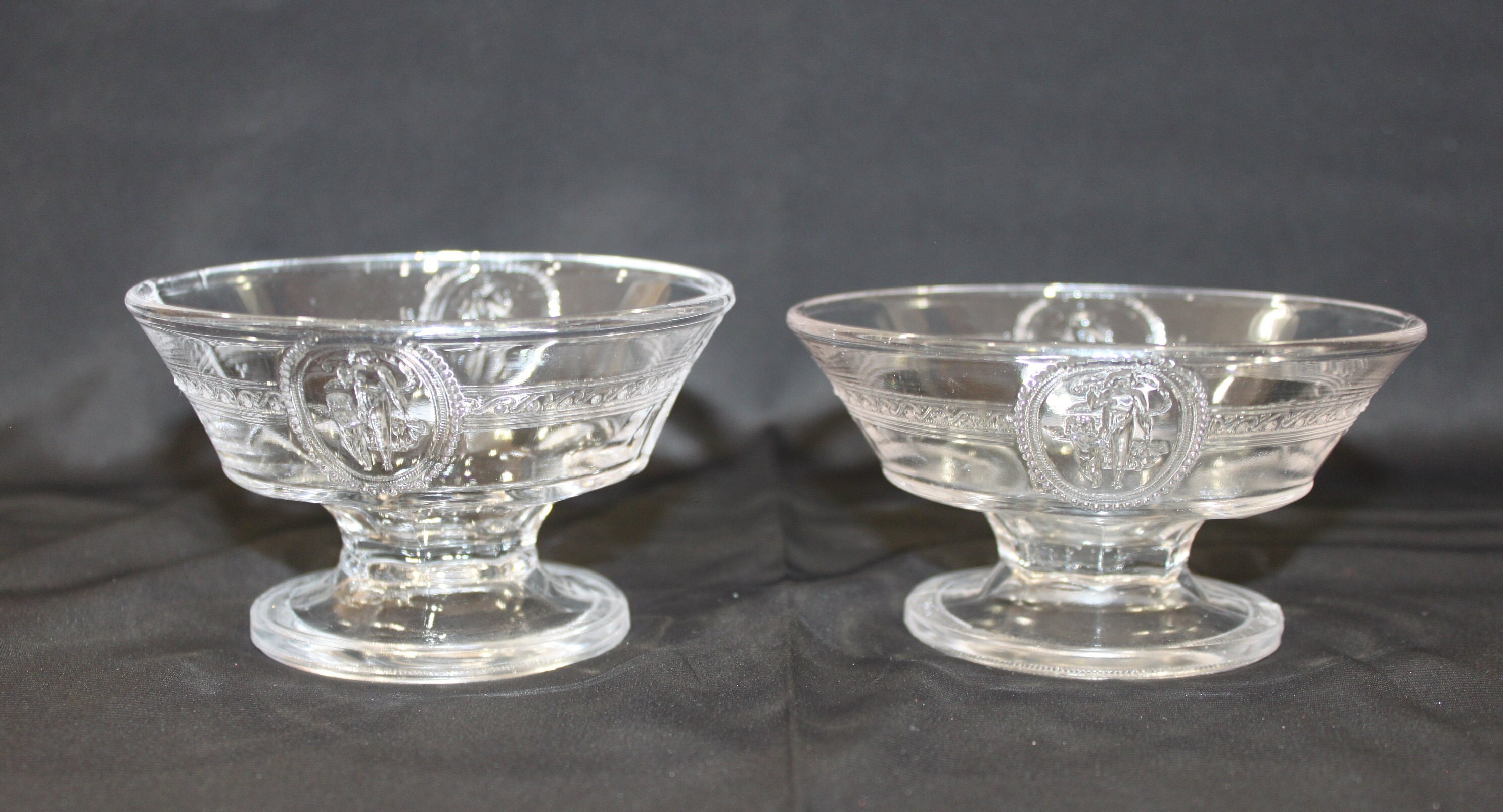 Cupid and Venus by Richards & Hartley Glass Berry Dessert Sauce Bowl ...