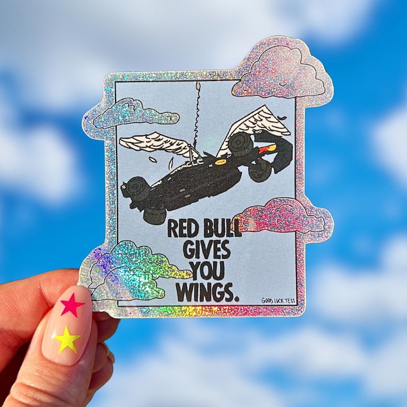 Red Bull Sticker - Etsy