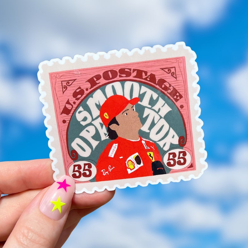 Carlos Sainz "smooth Operator" Stamp Sticker | Cute Formula One ...