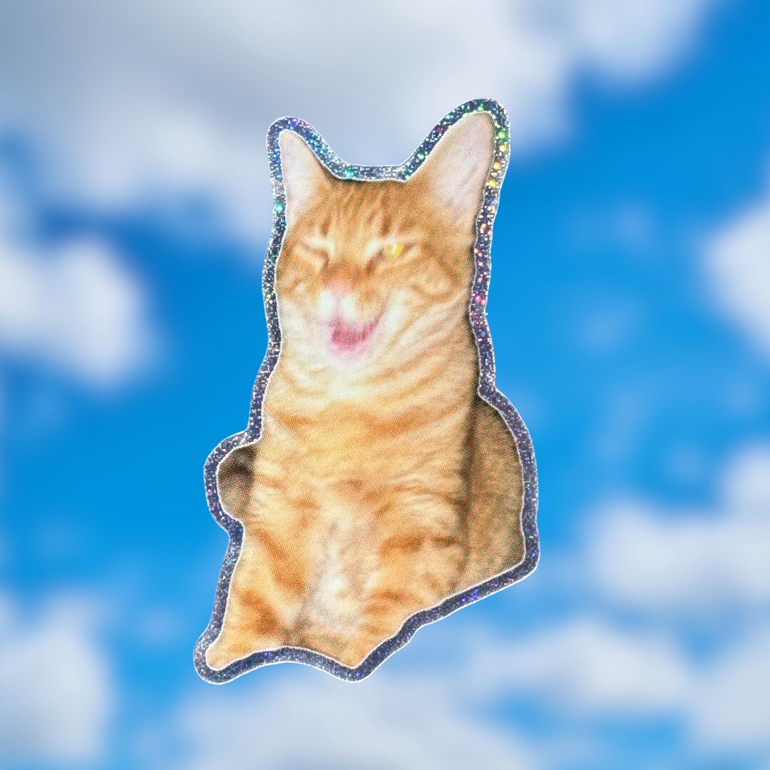 Cursed Max Furstappen Sticker | Cursed Cat Sticker | Funny Cat Sticker ...