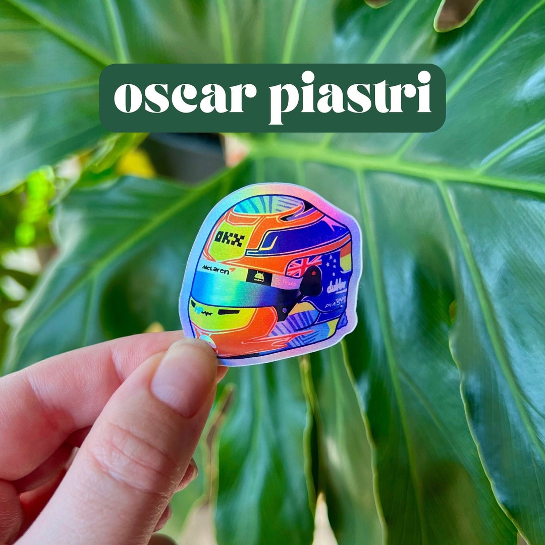 Oscar Piastri Mini Helmet Sticker | Cute Formula One Sticker for ...
