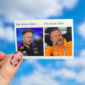 F1 Villain Meme Sticker | F1 Sticker for Laptops and Water Bottles ...