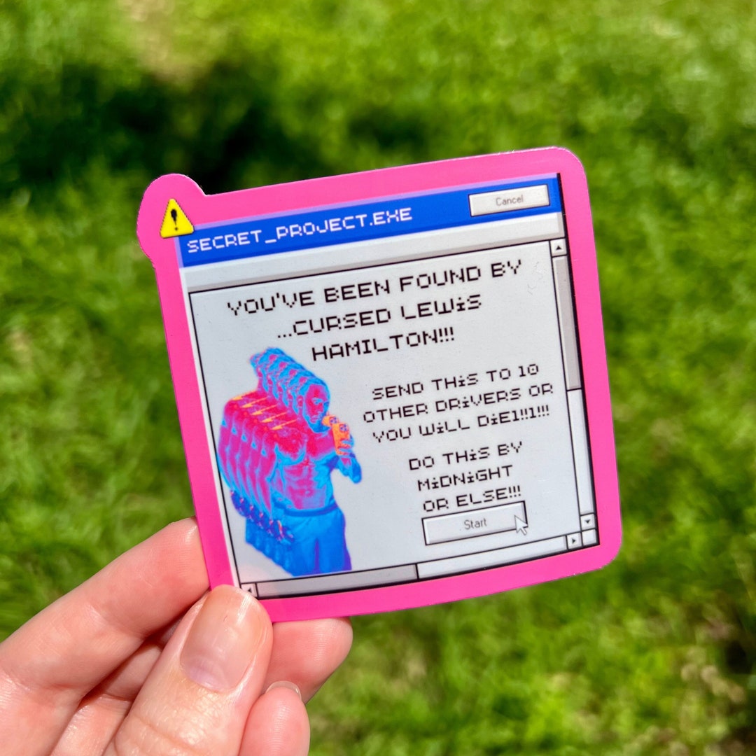 Lewis Hamilton cursed Sticker Cute Formula One - Etsy