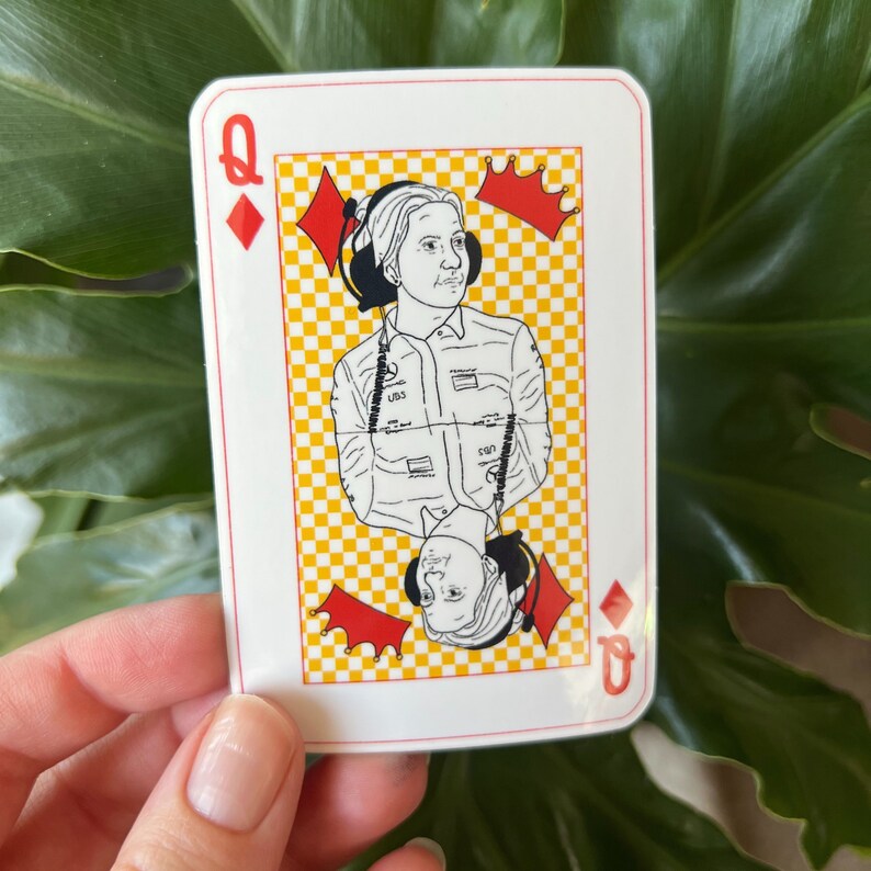 Motorsport Driver Playing Card Stickers | F1 Sticker for Laptops and ...