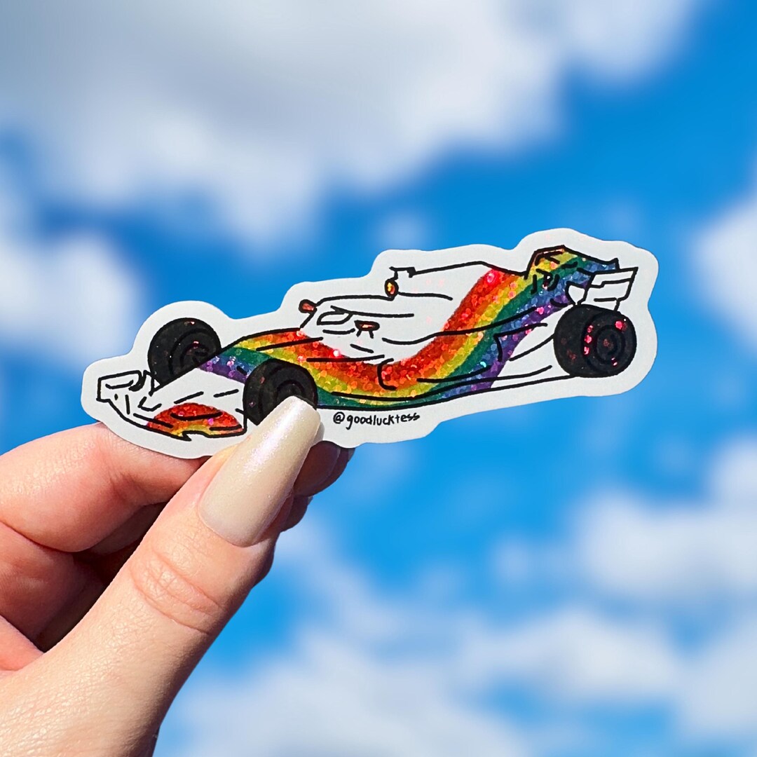 F1 Sticker | Gay Pride F1 Car Sticker Cute F1 Sticker for Notebooks ...