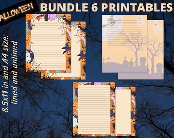 Spooky Writing Paper - Etsy