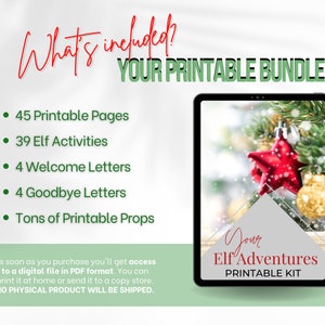 Elf Adventures Printable Kit | Includes Ideas and Printable Props for ...