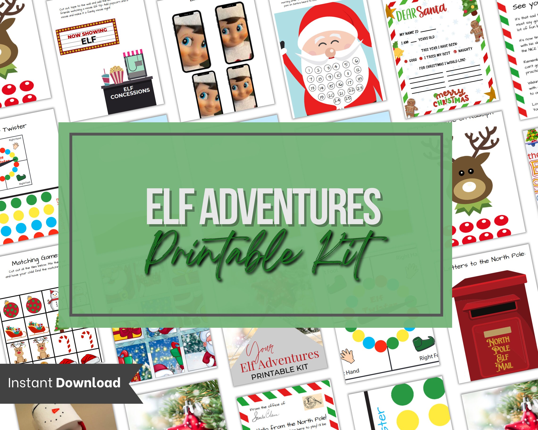 Elf Adventures Printable Kit | Includes Ideas and Printable Props for ...