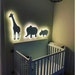 Safari Lamp, Giraffe Lamp, Elephant Lamp, Hippo Lamp, Nursery Animals ...