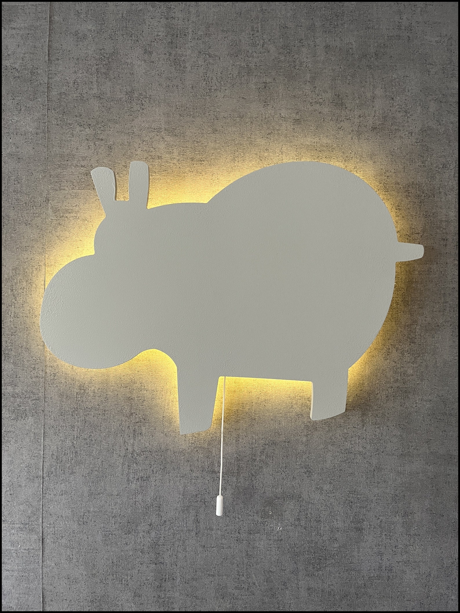 Hippo Lamp, Safari Lamp, Nursery Wall Decor, Kids Wall Lamp, Safari ...