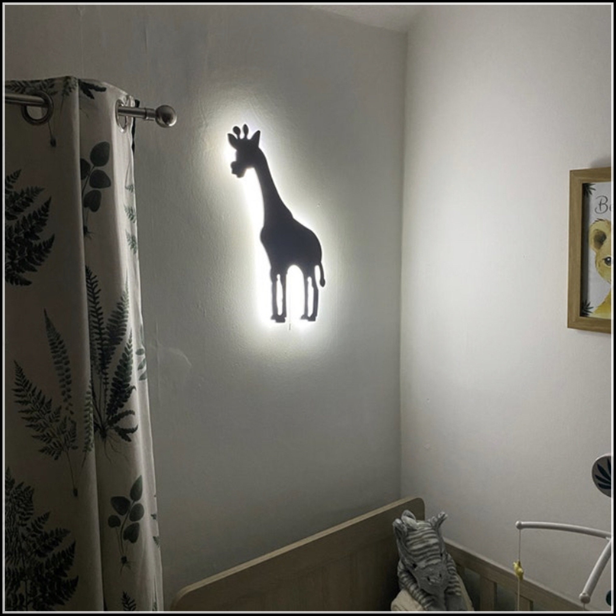 Giraffe Lamp, Safari Night Light, Animal Lamp, Elephant Lamp, Safari ...