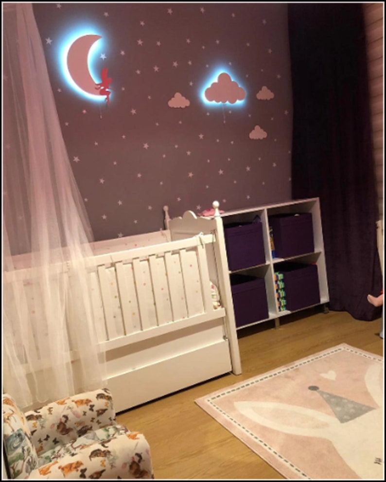 Set of 2; Fairy Lamp and Cloud Lamp, Baby Night Light, Fairy Night ...