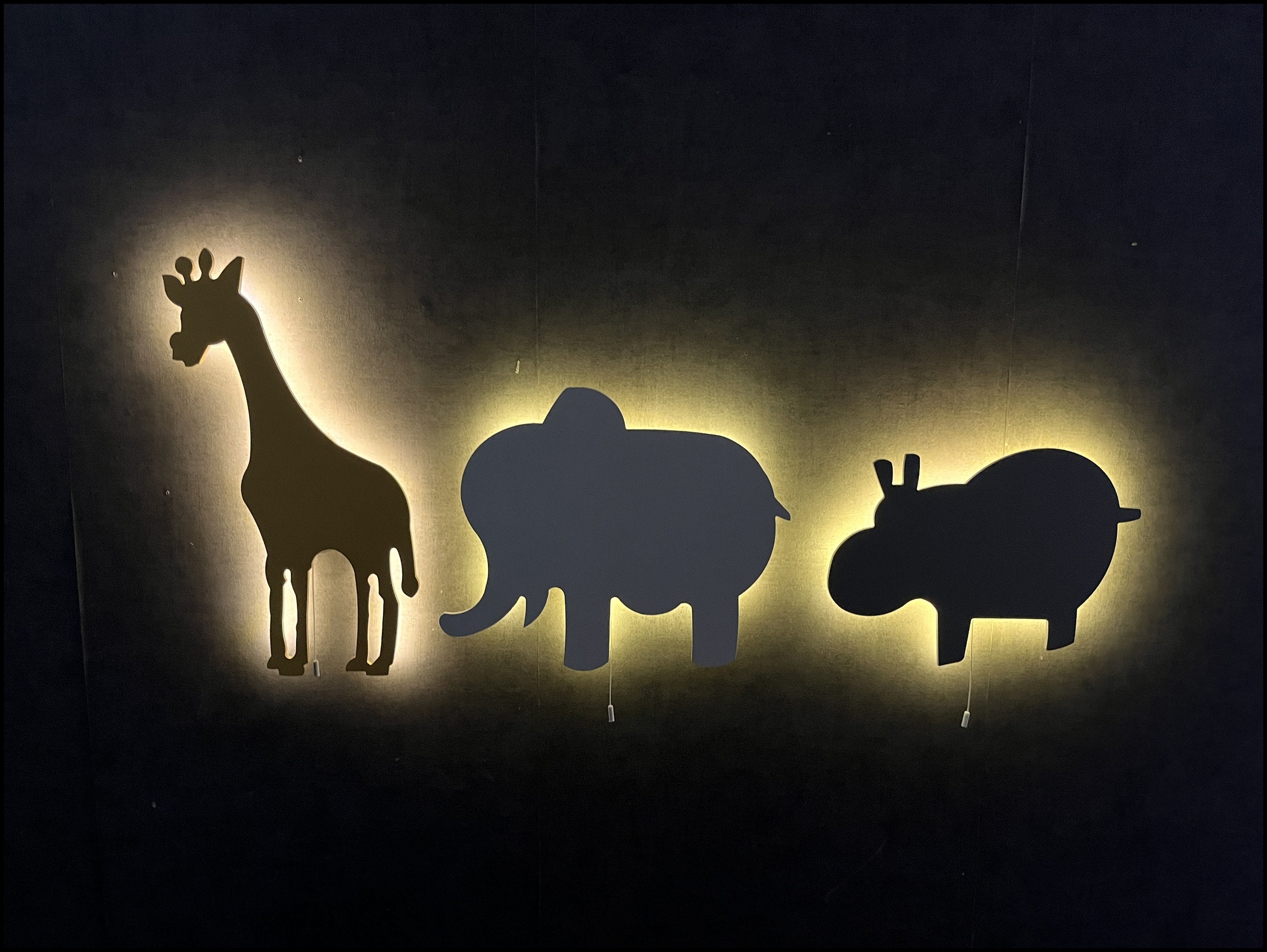 Giraffe Lamp, Safari Night Light, Animal Lamp, Elephant Lamp, Safari ...