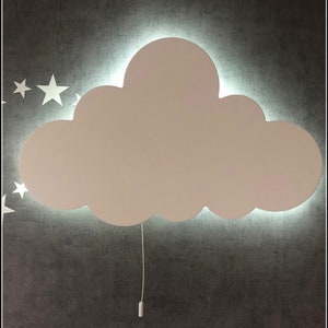 Cloud Wall Lamp, Cloud Night Light, Cloud Wall Art, Nursery Wall Decor ...
