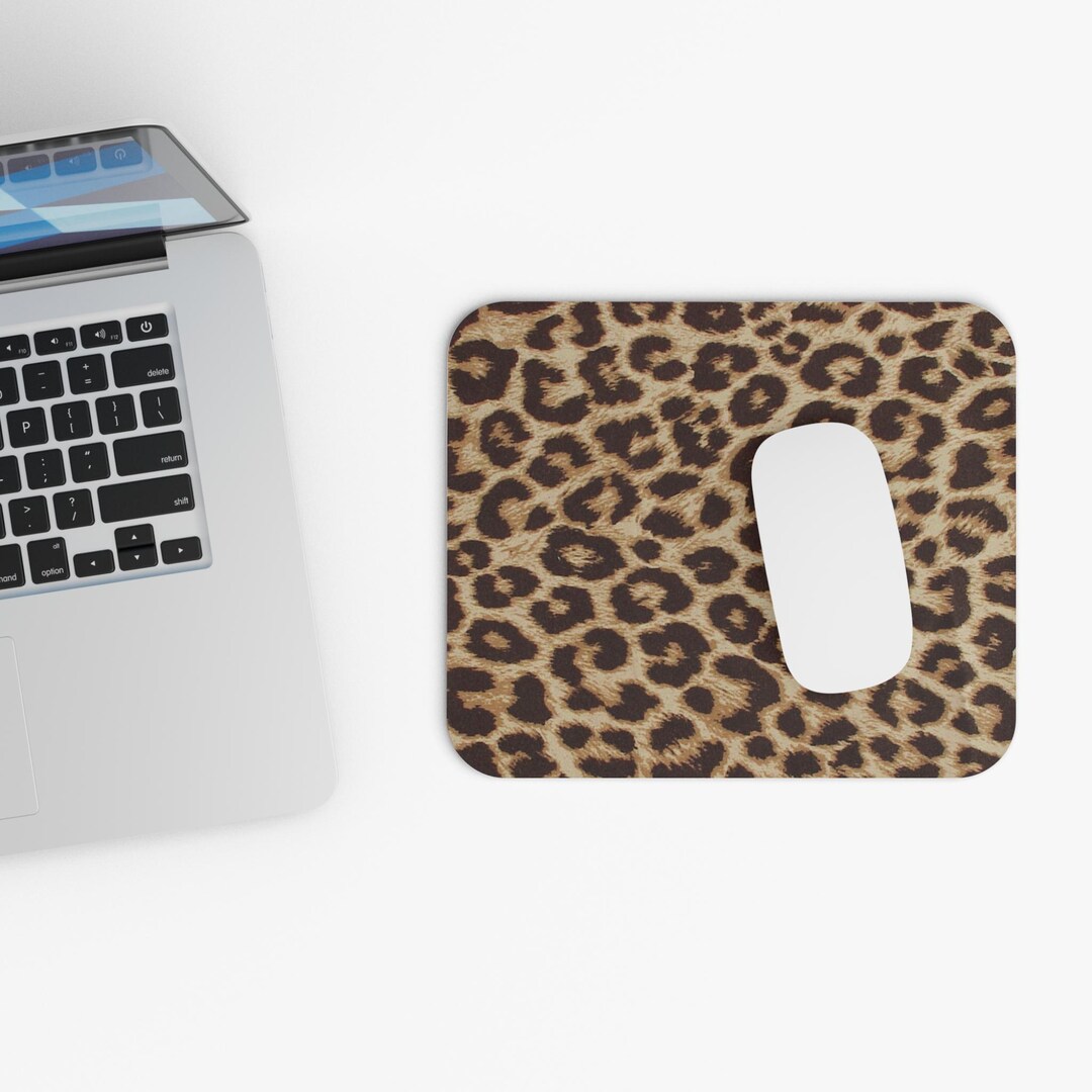 Leopard Print Mouse Pad, Gaming Desk Mat, Office Accessories, Animal ...