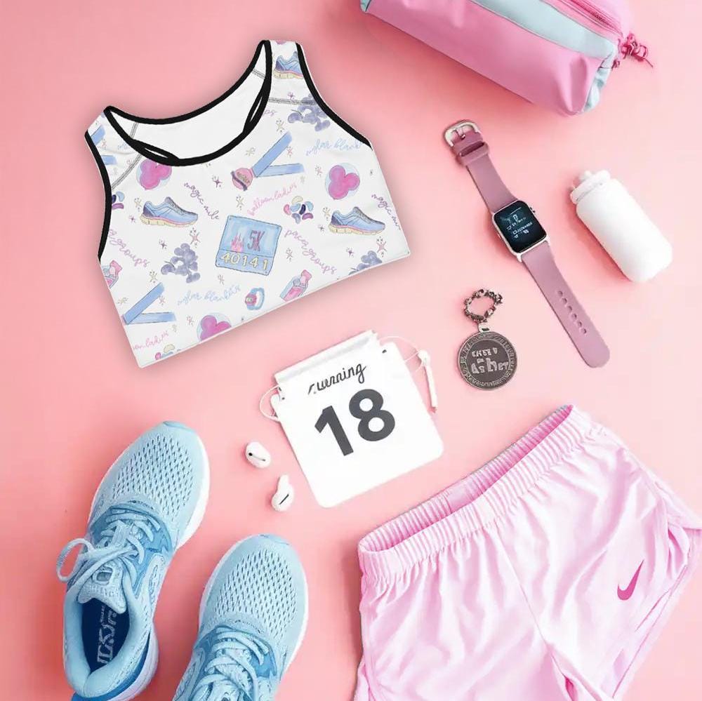 Rundisney Inspired Sports Bra | Disney Running-themed Activewear ...