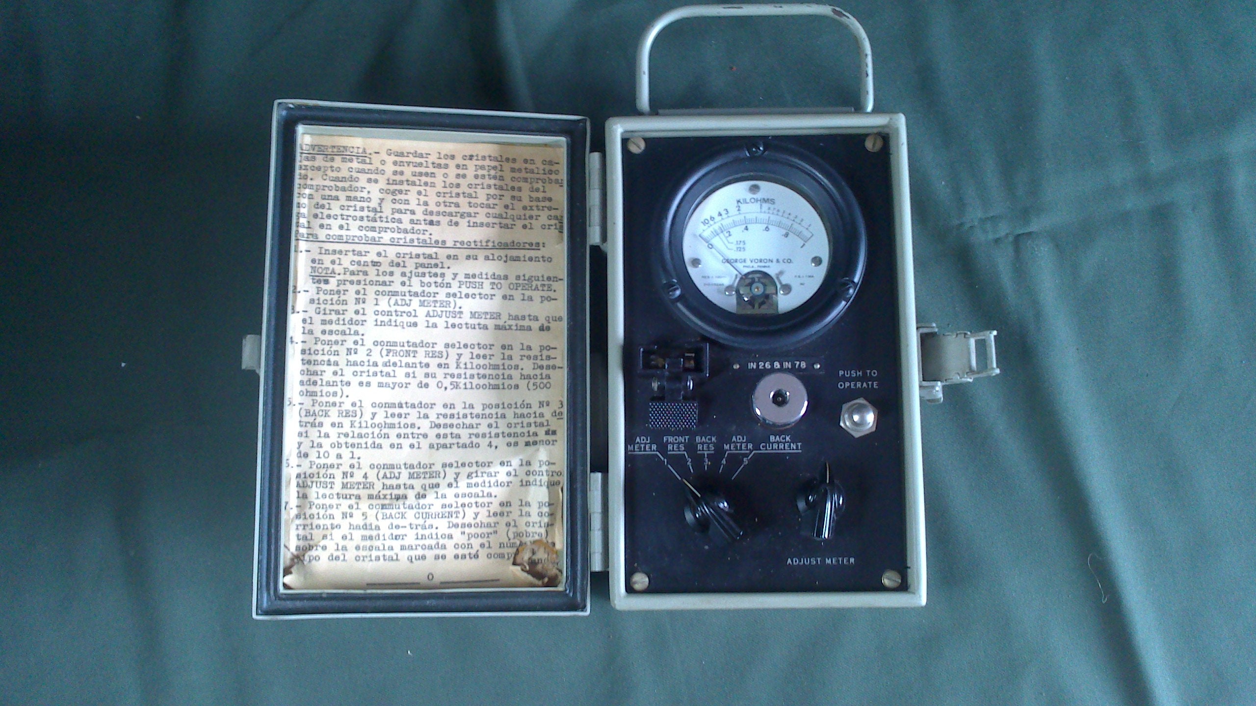 Antique US Military Measurement Instrument Set 1950 crystal - Etsy