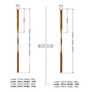 Folding Greenland John Paddle Cedar Straight 215cm, 220cm, 225cm, 230cm ...