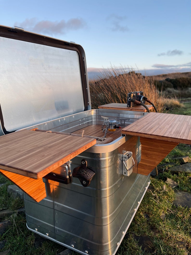 Portable Chuck Box Camping Kitchen (with Gas Stove) - Etsy UK