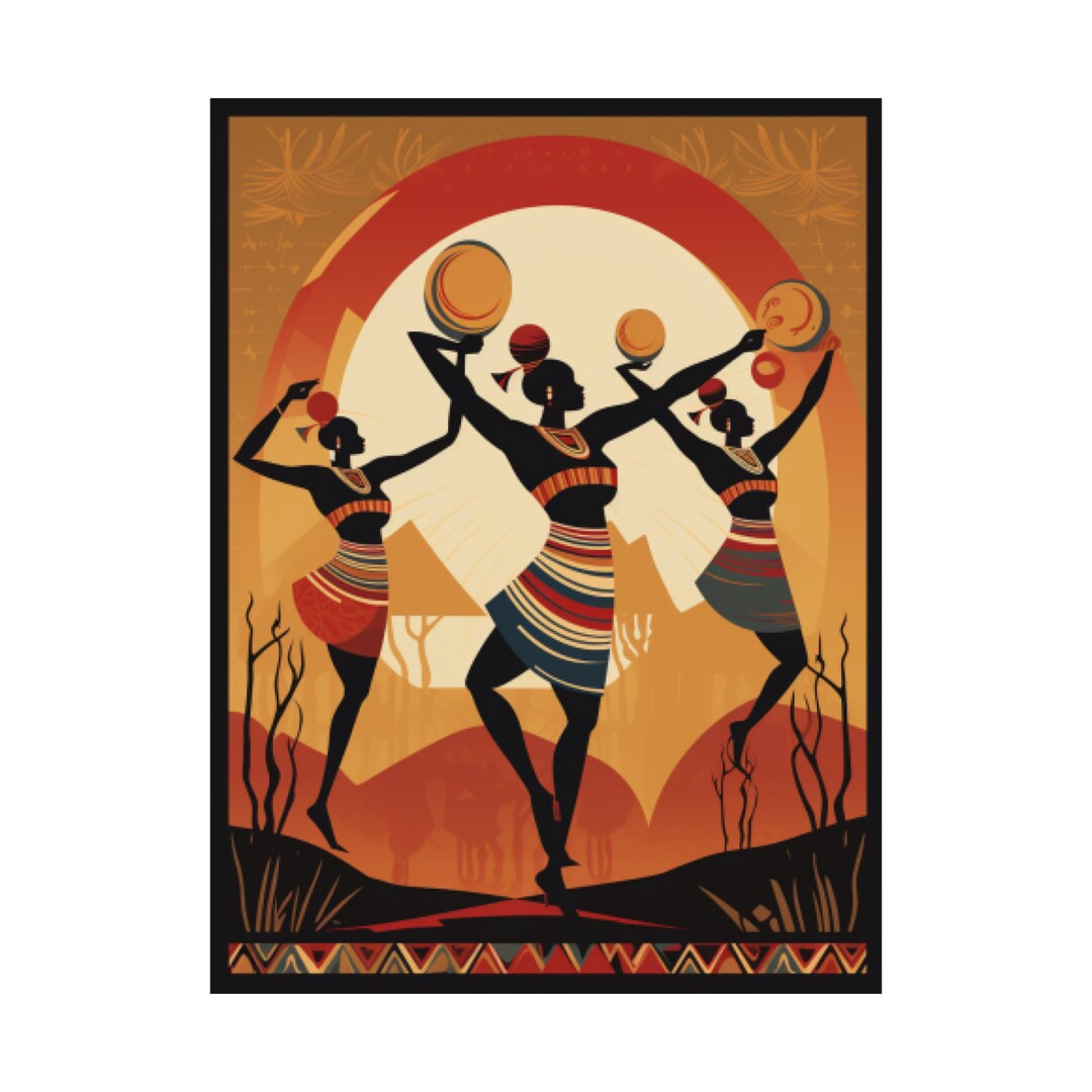 Cultural Poster Musical Vibrations of Africa African Dance Poster ...