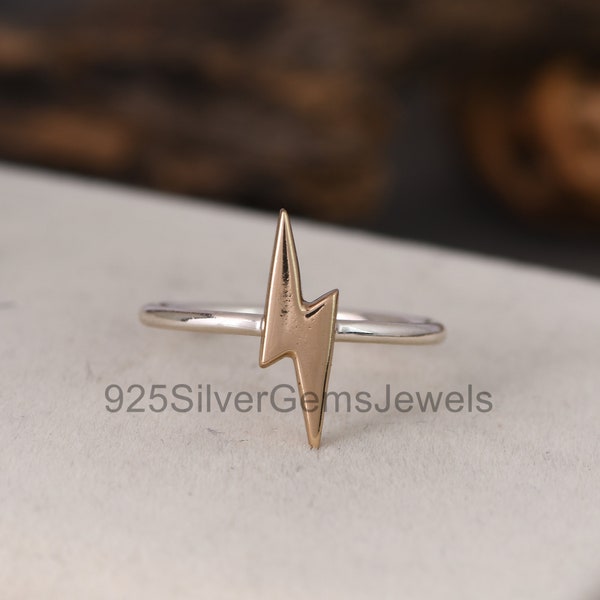 Lightning Bolt Ring - Etsy