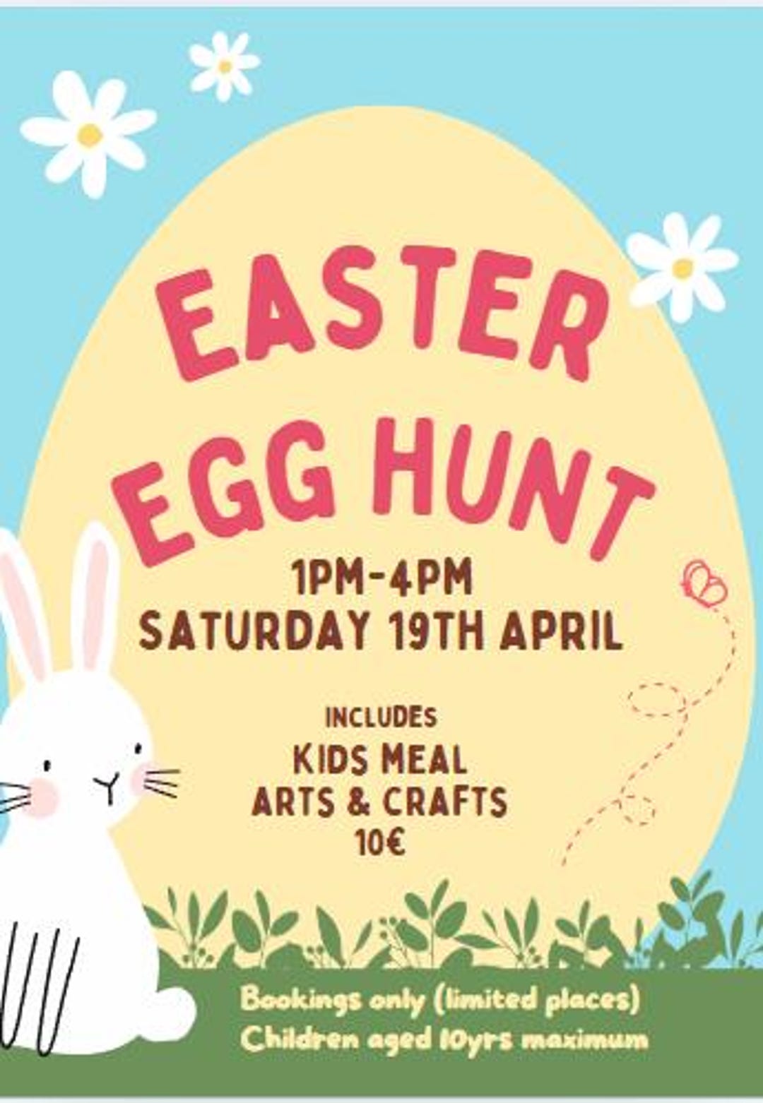 Editable Easter Egg Hunt Flyer Template, Printable Easter Egg Hunt ...