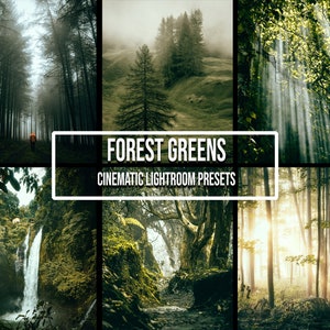 4 Forest Green Mobile & Desktop Lightroom Preset Pack | Forest Preset ...