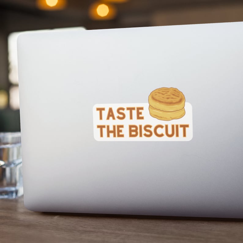Taste the Biscuit Tiktok Viral Stickers, Funny Stickers for Laptop ...