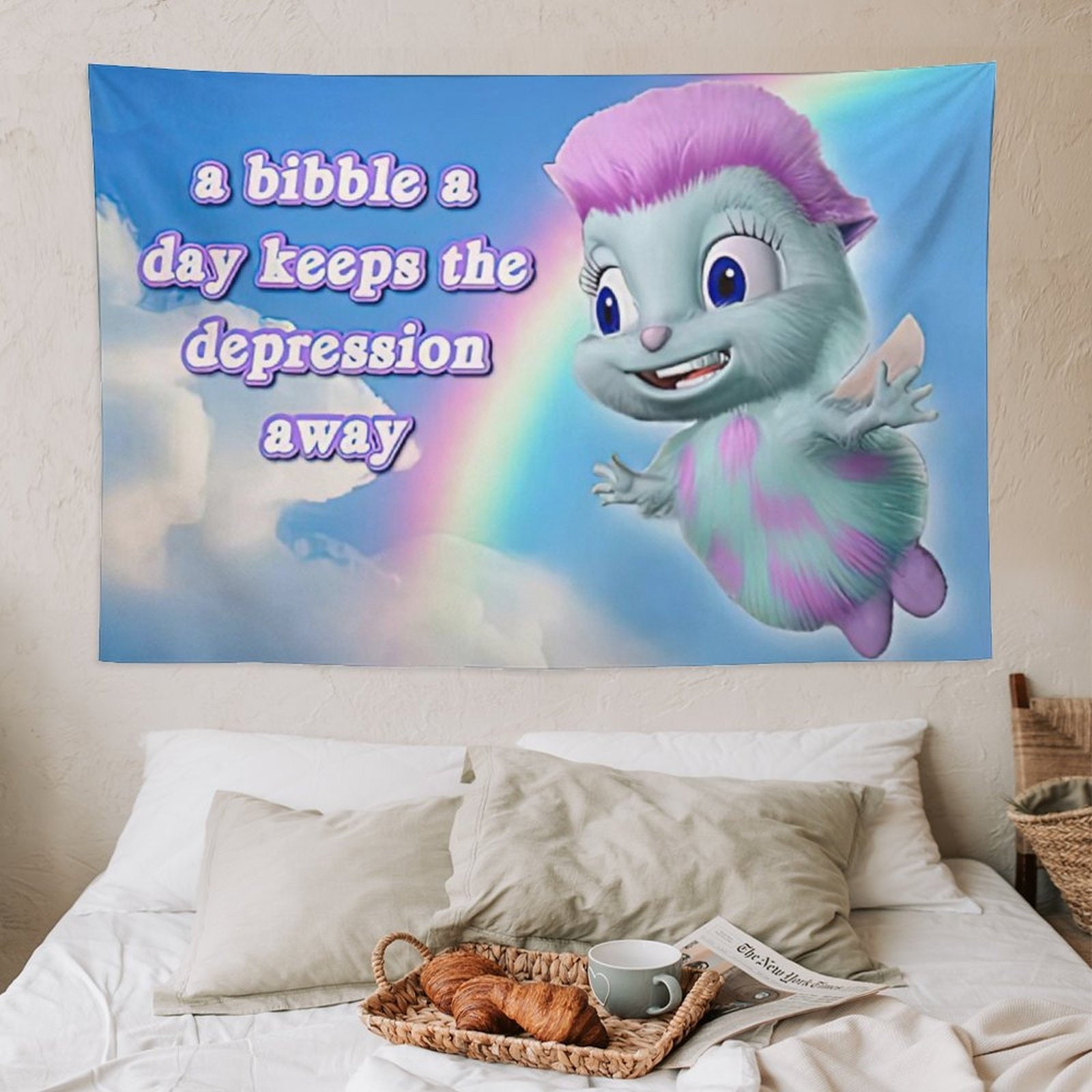 Bibble Meme Tapestry Bibble Happiness Funny Tapestries Novelty - Etsy