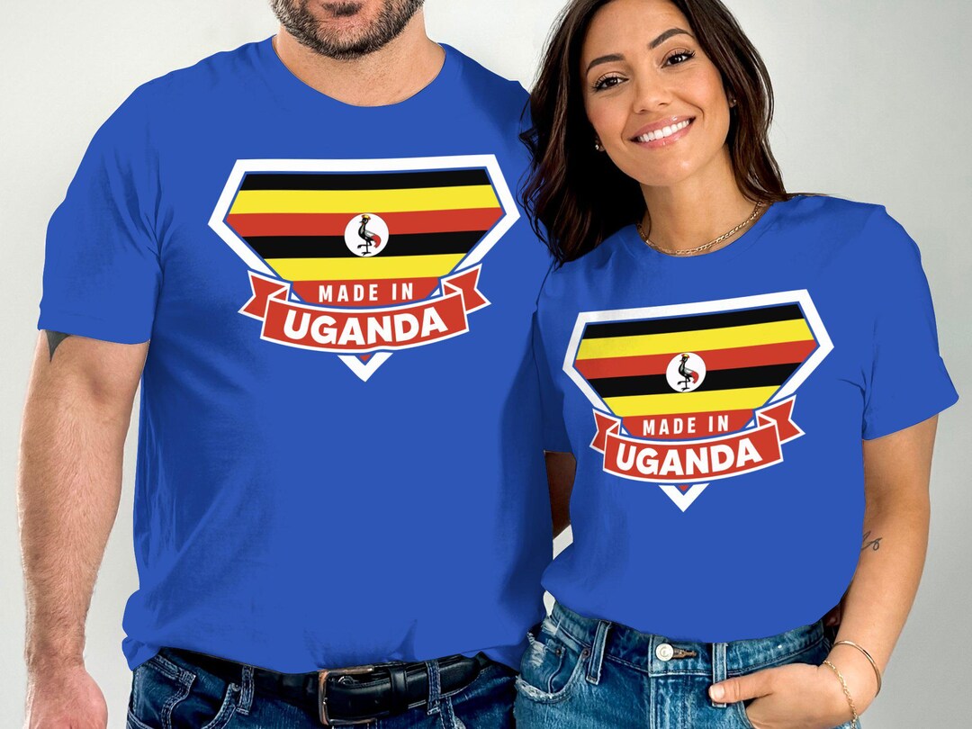 Uganda Flag T-shirt: Made in Uganda Pride Tee - Etsy