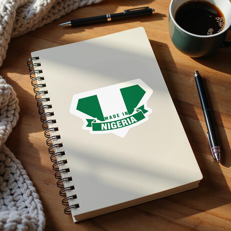 Nigeria Pride Sticker, Vinyl Kiss Cut Sticker, Country Flag Sticker ...