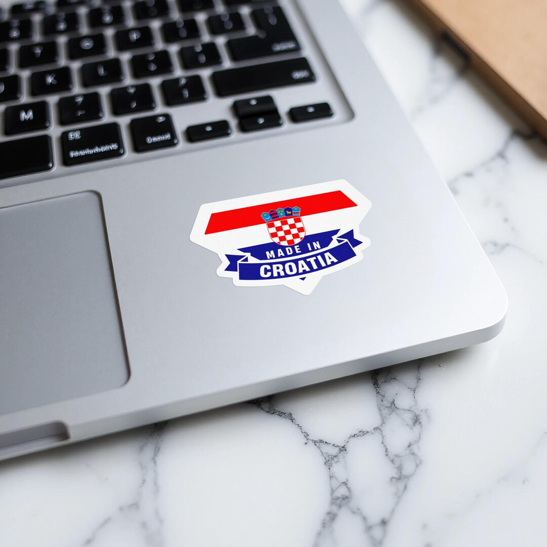 Croatian Flag Sticker, Vinyl Kiss Cut Decal, Croatia Pride Gift - Etsy