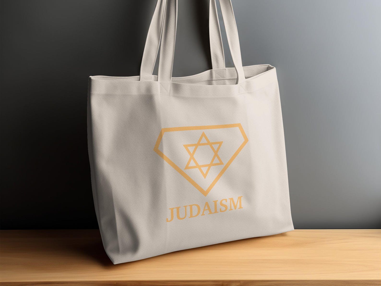 Judaism Star of David Tote Bag, Jewish Pride Tote, Religious Tote Bag ...