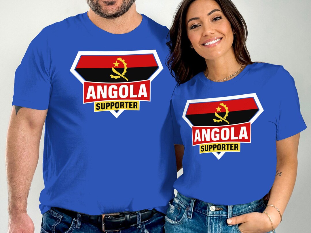 Angola Supporter T-shirt, Angolan Flag T Shirt for Men, T Shirt for ...