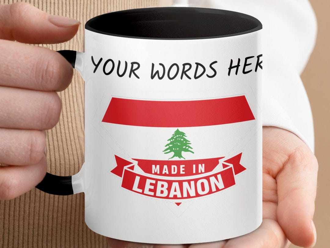 Made in Lebanon Mug, Lebanon Pride Coffee Cup, Lebanese Patriotic Mug ...